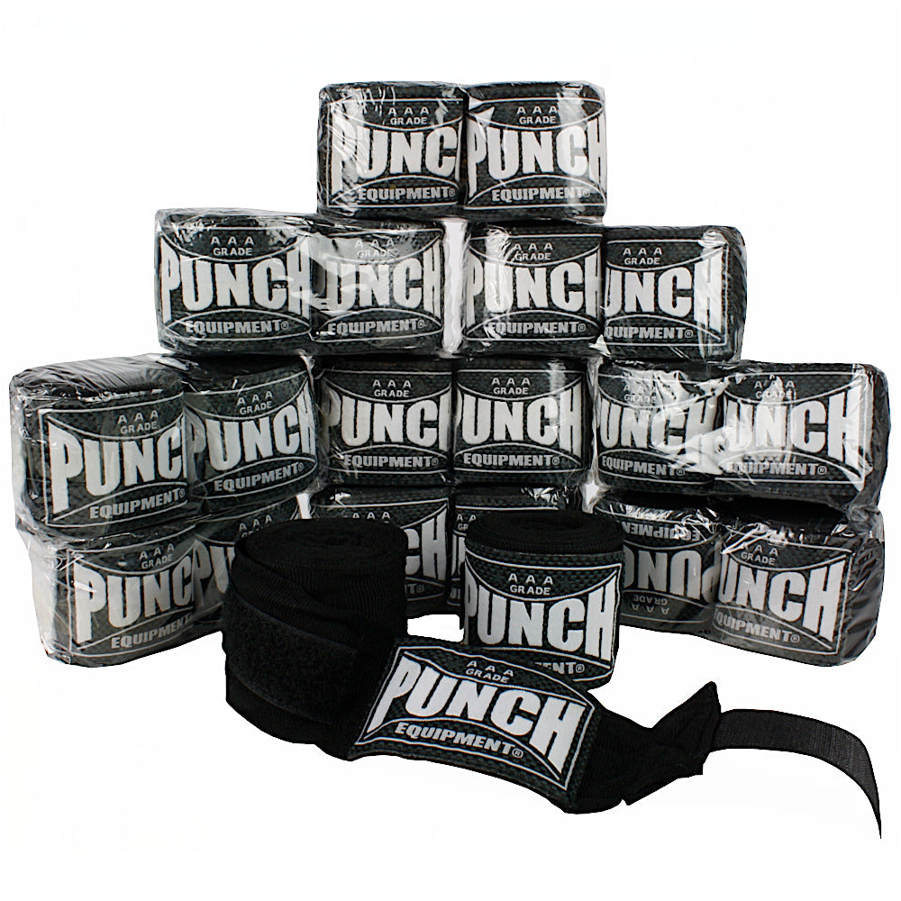 Punch Hand Wraps - Stretch - 4.5m Bulk Pack 10 Pairs – Proboxing