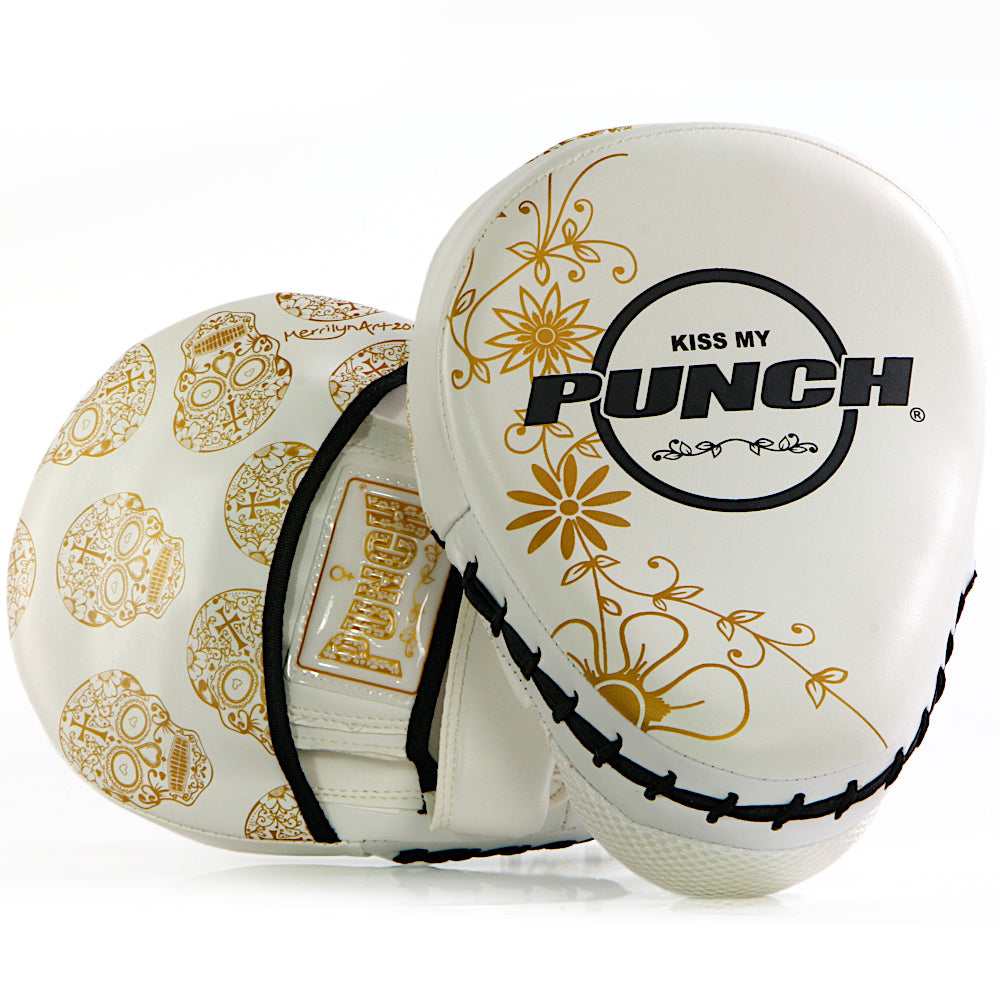 Punch Focus Pads - Urban - Gold Skull Art – Proboxing